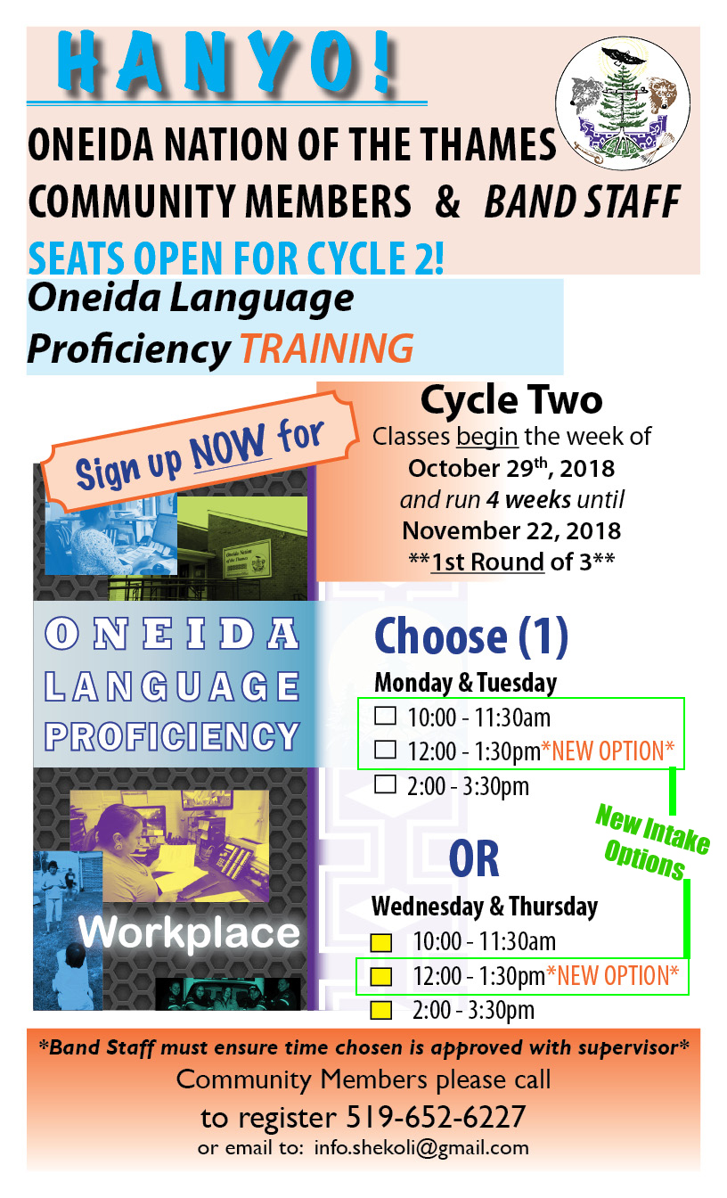 OLCC Events | Oneida